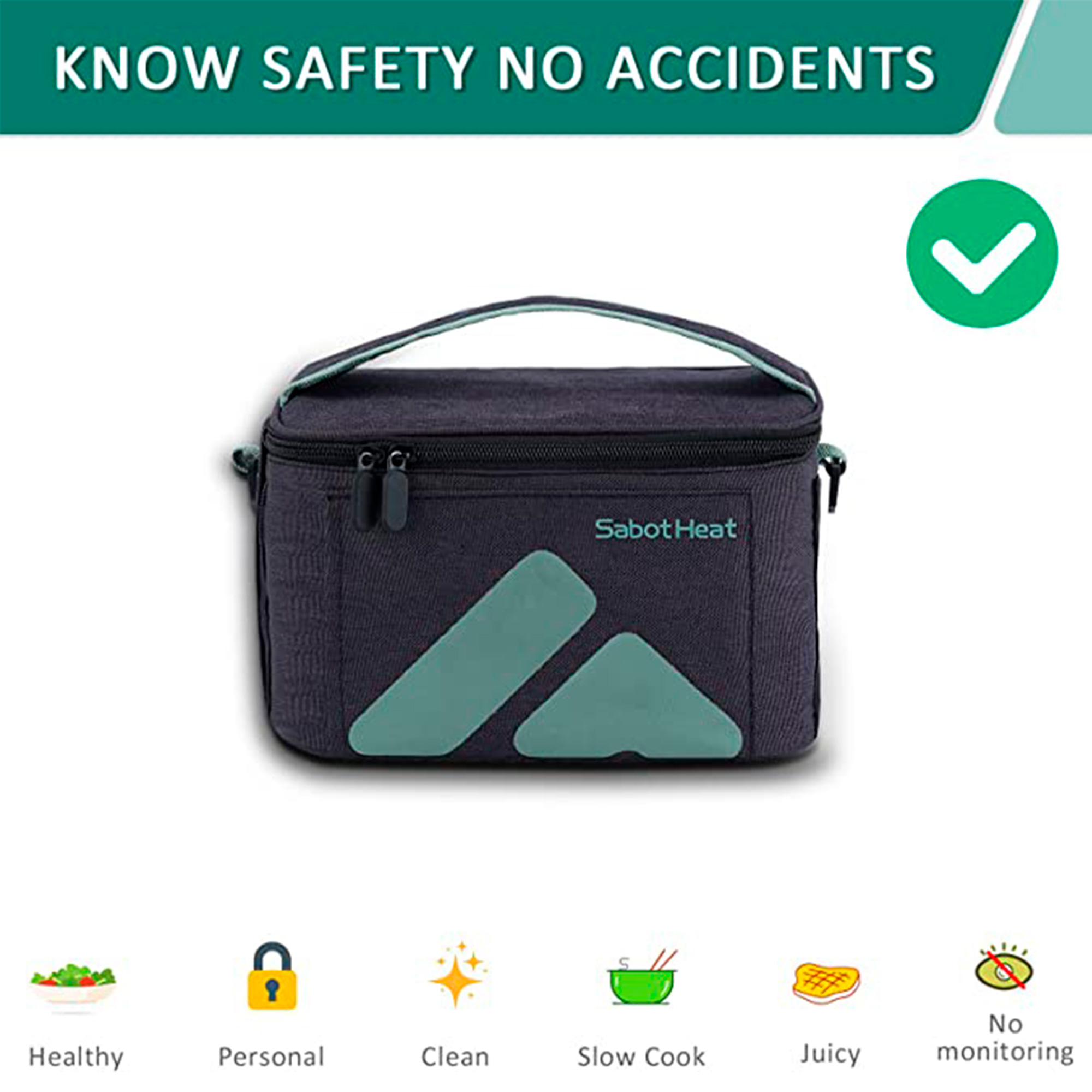 Lonchera SabotHeat portátil 6 niveles de calor ajustables y ...